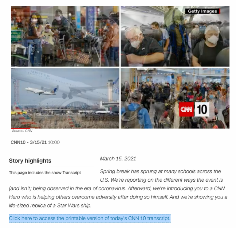 CNN10 | 訓練英文聽力的線上英文新聞網站，10分鐘影片含逐字稿！ – 全民學英文