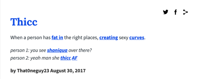 Thicc 中文意思是？網路流行語 Thicc 用法！一分鐘搞懂 – 全民學英文